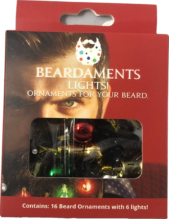NEW! Beardaments Lights- Light Up Beard Ornaments
