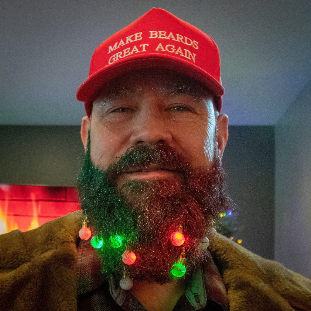 NEW! Beardaments Lights- Light Up Beard Ornaments